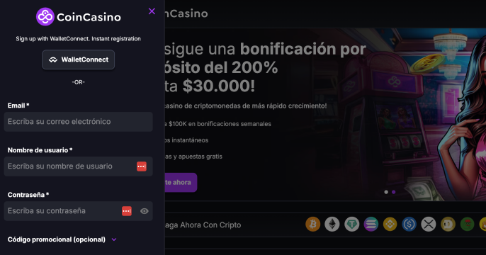 Coin Casino 🎖️ Página oficial de CoinCasino en España